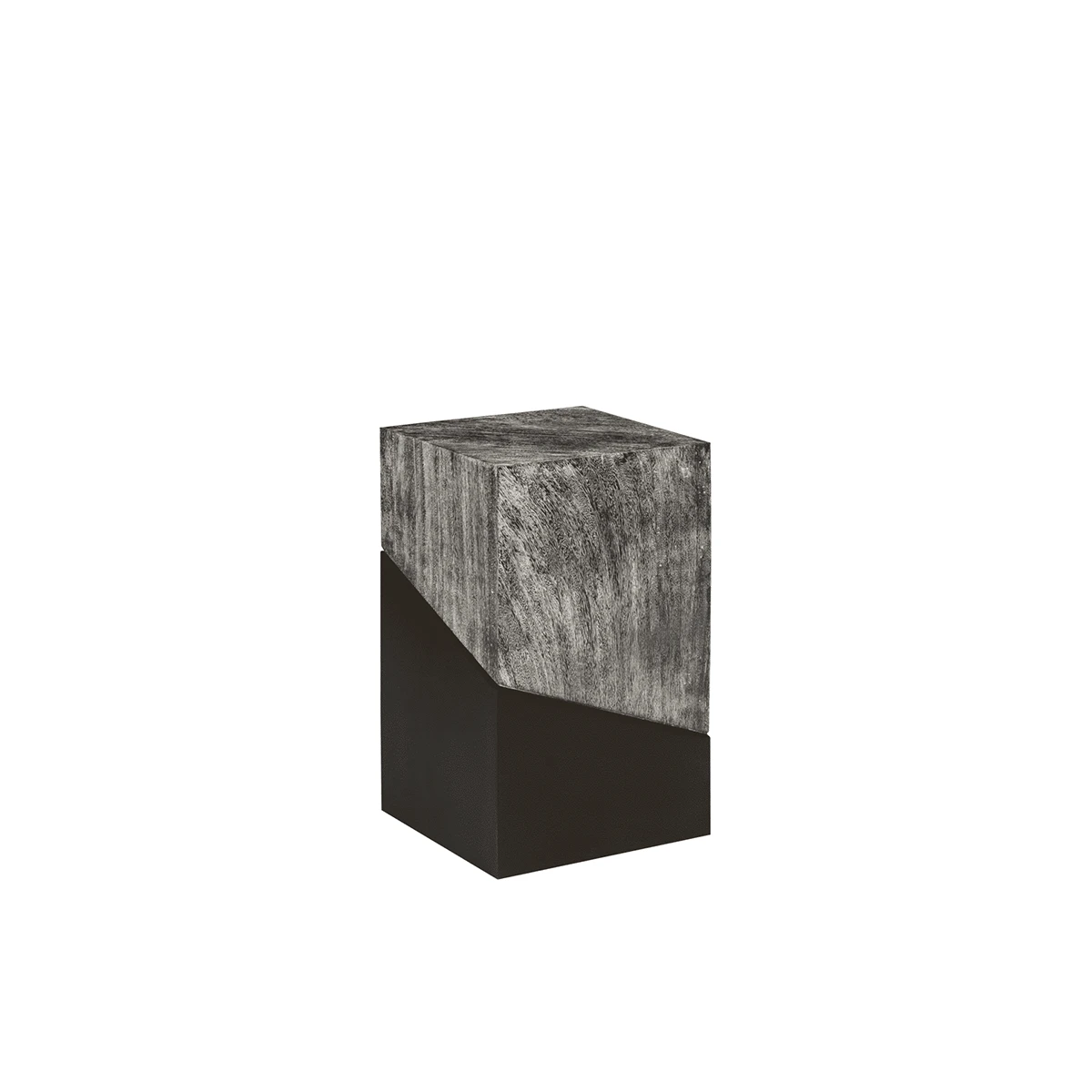 Medium Geometry Side Table in Grey Stone ☑️ Modern Sense Side Tables ...